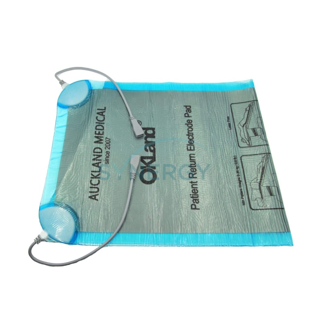 Patient Return Electrode Pad - Lite Dual Cord, 120 x 50 x 0.3 cm with 2 ...
